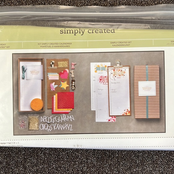 Stampin' Up! | Office | Stampin Up Simply Created Perpetual Birthday Calendar Kit Nwt | Poshmark